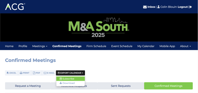 ACG Access – The Official M&A South Scheduler | ACG Atlanta